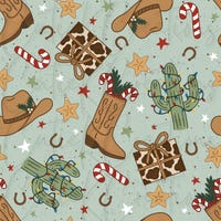 Rustic Christmas, Western Christmas, Seamless - Etsy