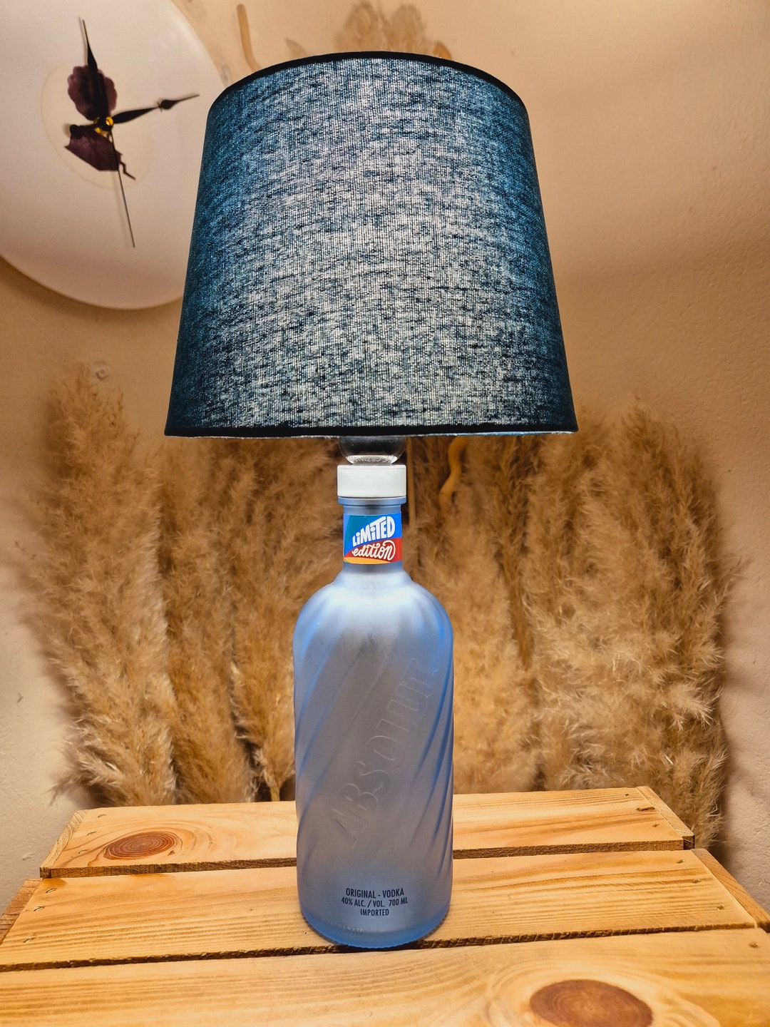 Vodka Absolut Lamp, Vodka Absolut Bottle Lamp, Gift, Upcycling, Bottle ...