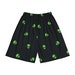 Men's Alien Shorts Alien Face Green & Black Shorts - Etsy