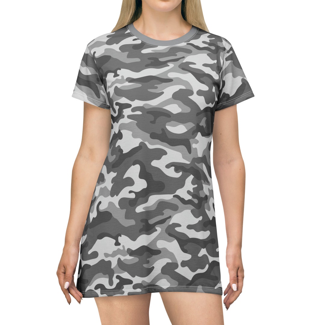 Camouflage T Shirt Dress