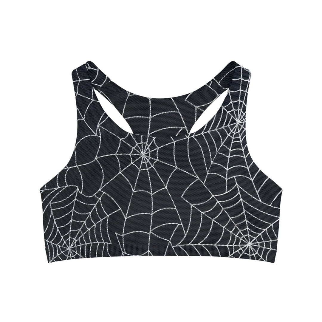 Spiderweb Sports Bra Gothic Sports Bra Halloween Gym Clothes Matching ...