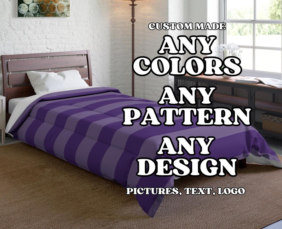 Custom Comforter: Personalized Photo, Pattern, or Design Bedding - Etsy