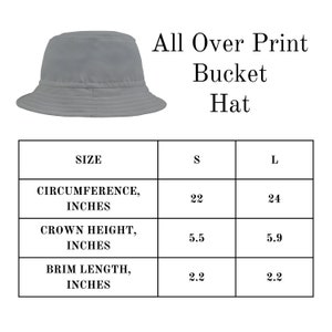 Checkerboard Bucket Hat AOP Hat With Design Black & White Bucket Hat ...