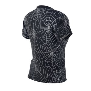 Women's Spiderweb T-shirt Spiderweb Pattern Shirt Halloween T-shirt ...