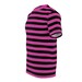 Pink Striped T-shirt Pink & Black Striped Gothic T-shirt Emo Punk ...