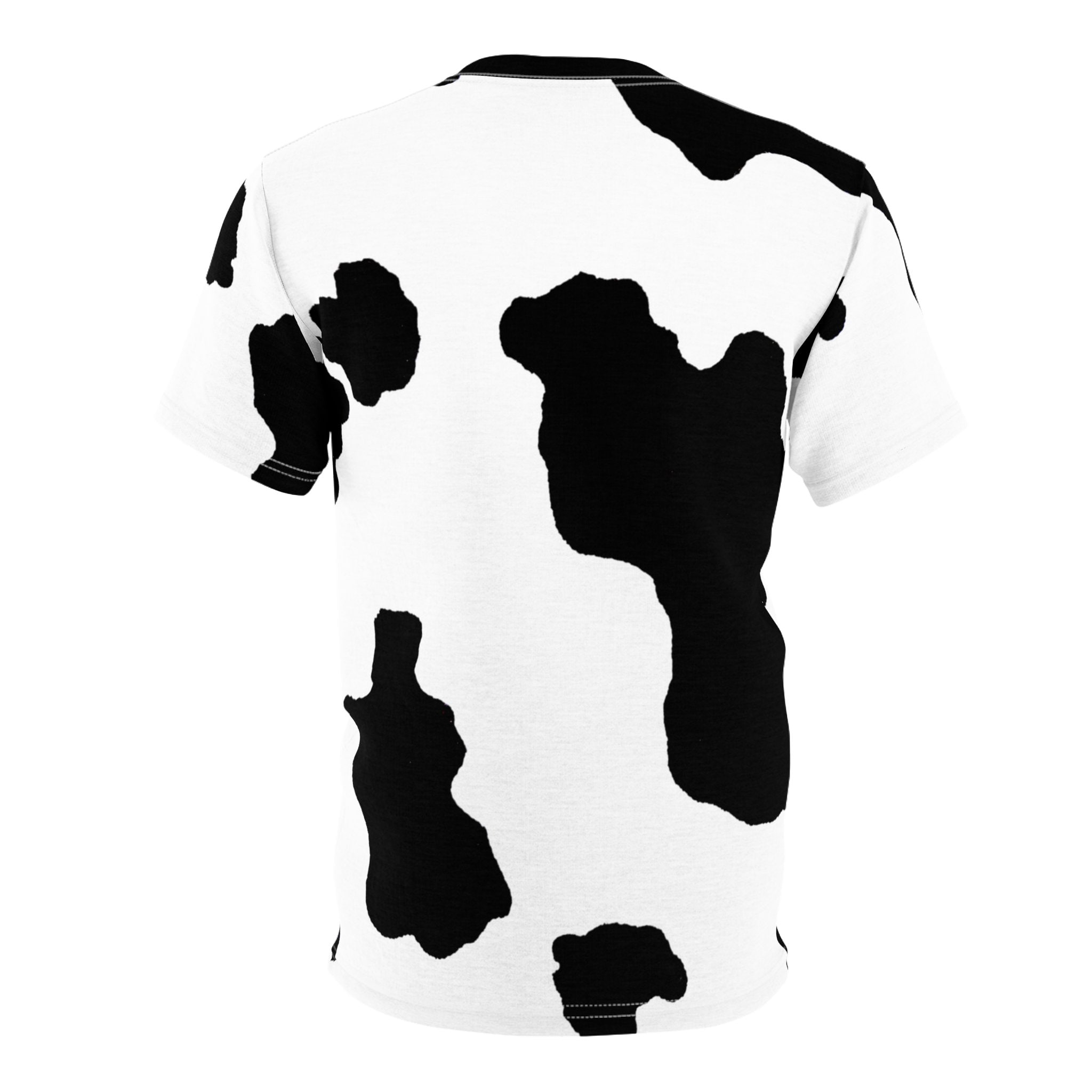 Cow Print T-shirt Black & White Tshirt Animal Print T-shirt Men's Cow ...