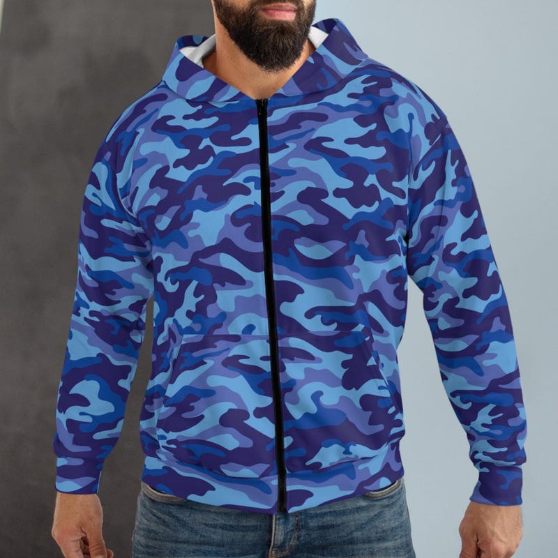 Blue Camo - Etsy