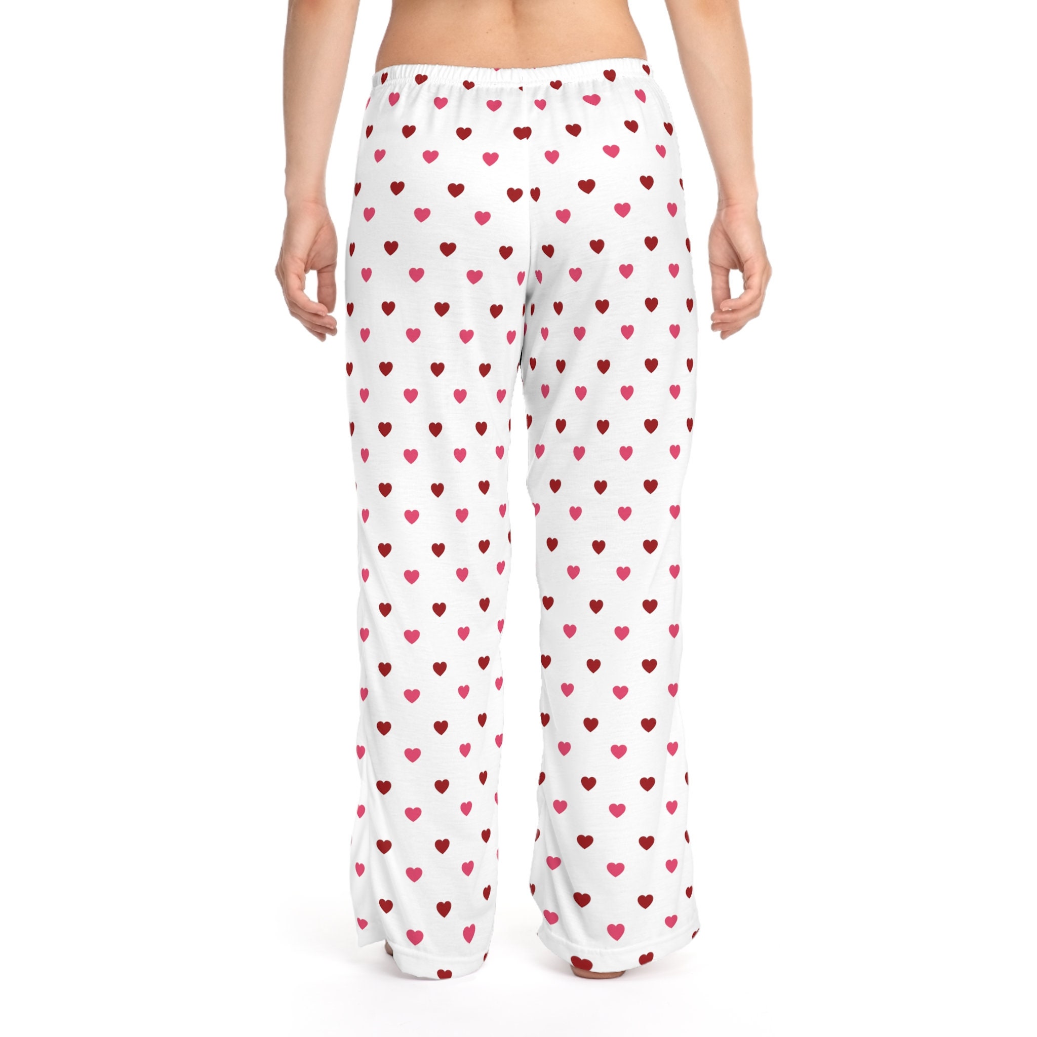 Valentine's Day PJ Pants Red & Pink Heart Pajama Pants Women's Heart Pj ...