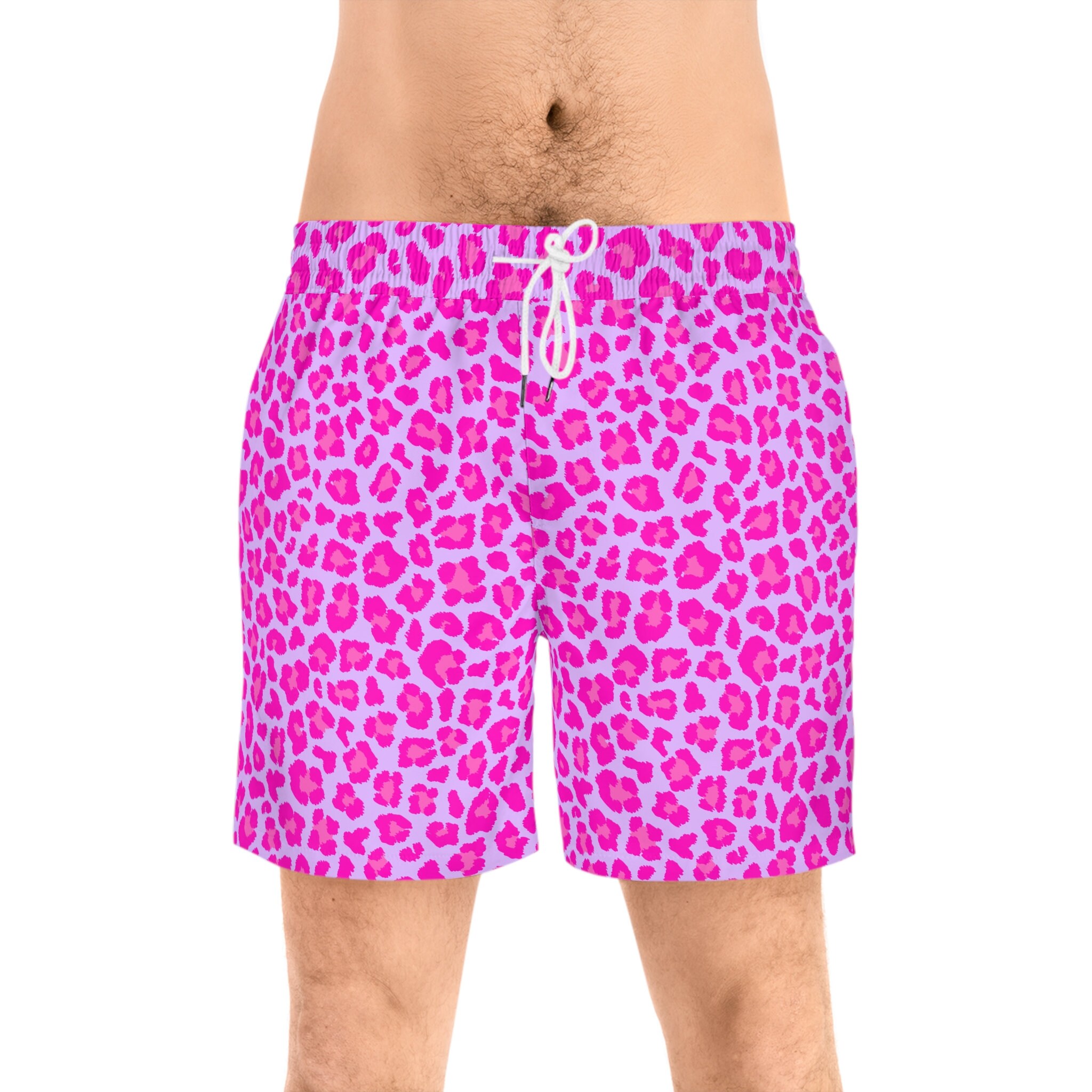 Pink Leopard Print Animal Print Men's Shorts sold by Steven Johnson ...