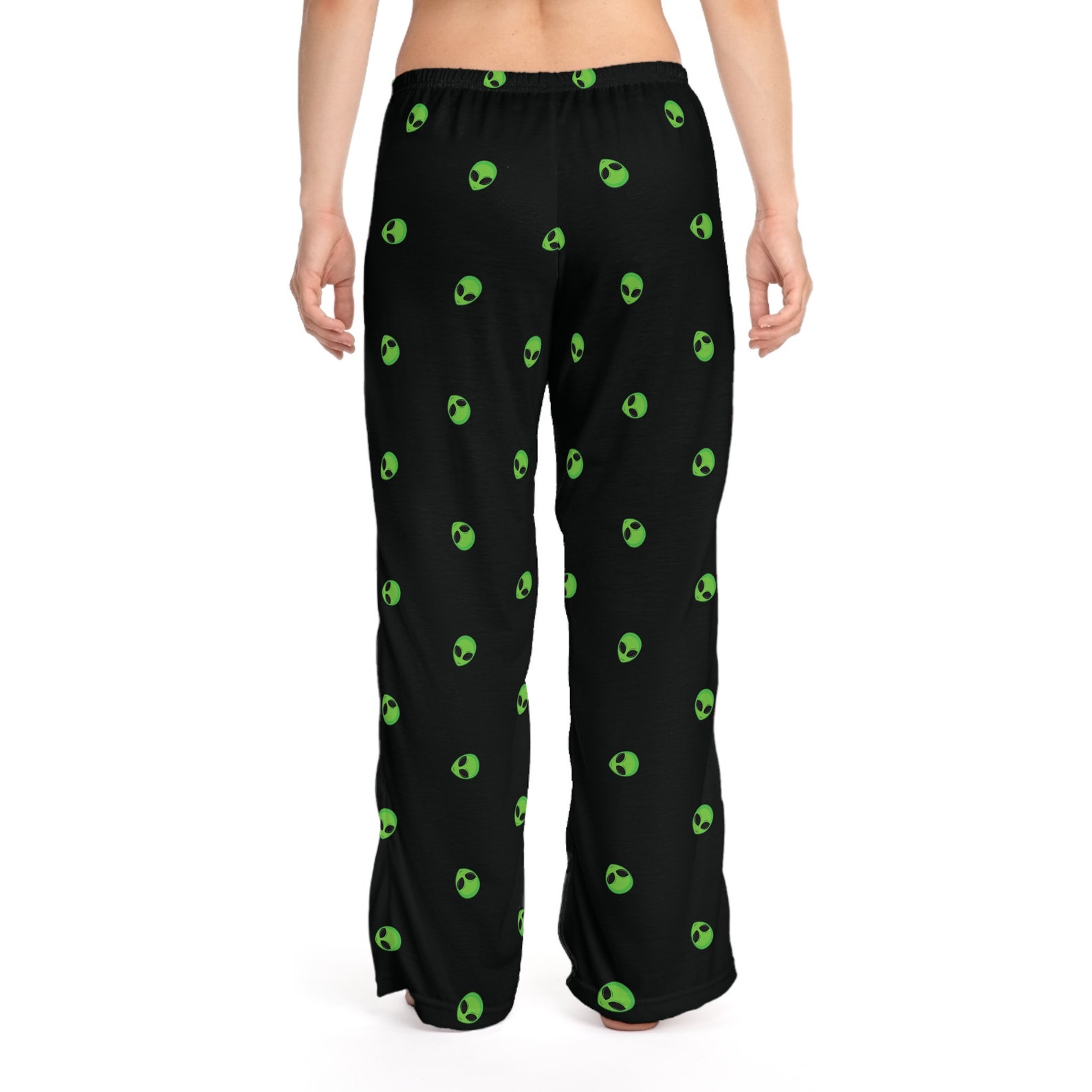 Alien PJ Pants Green & Black Alien Pajama Pants Women's Alien Pj's ...