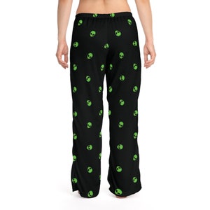 Green Alien Pajama Pants: Women's Soft Jersey Loungewear - Etsy