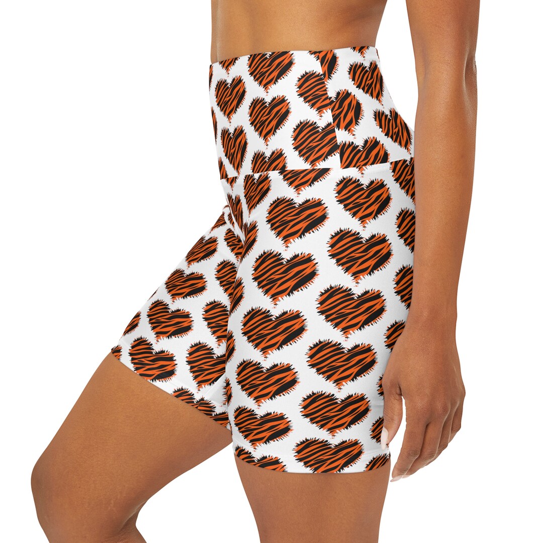 Orange & Black Bengal Tiger Stripe Heart Pattern Cincinnati - Etsy