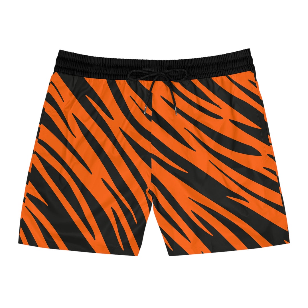 Orange Tiger Swim Trunks Orange & Black Striped Swimsuit Cincinnati ...