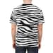 Zebra Print T-shirt: Black & White Striped Polyester Tee - Etsy
