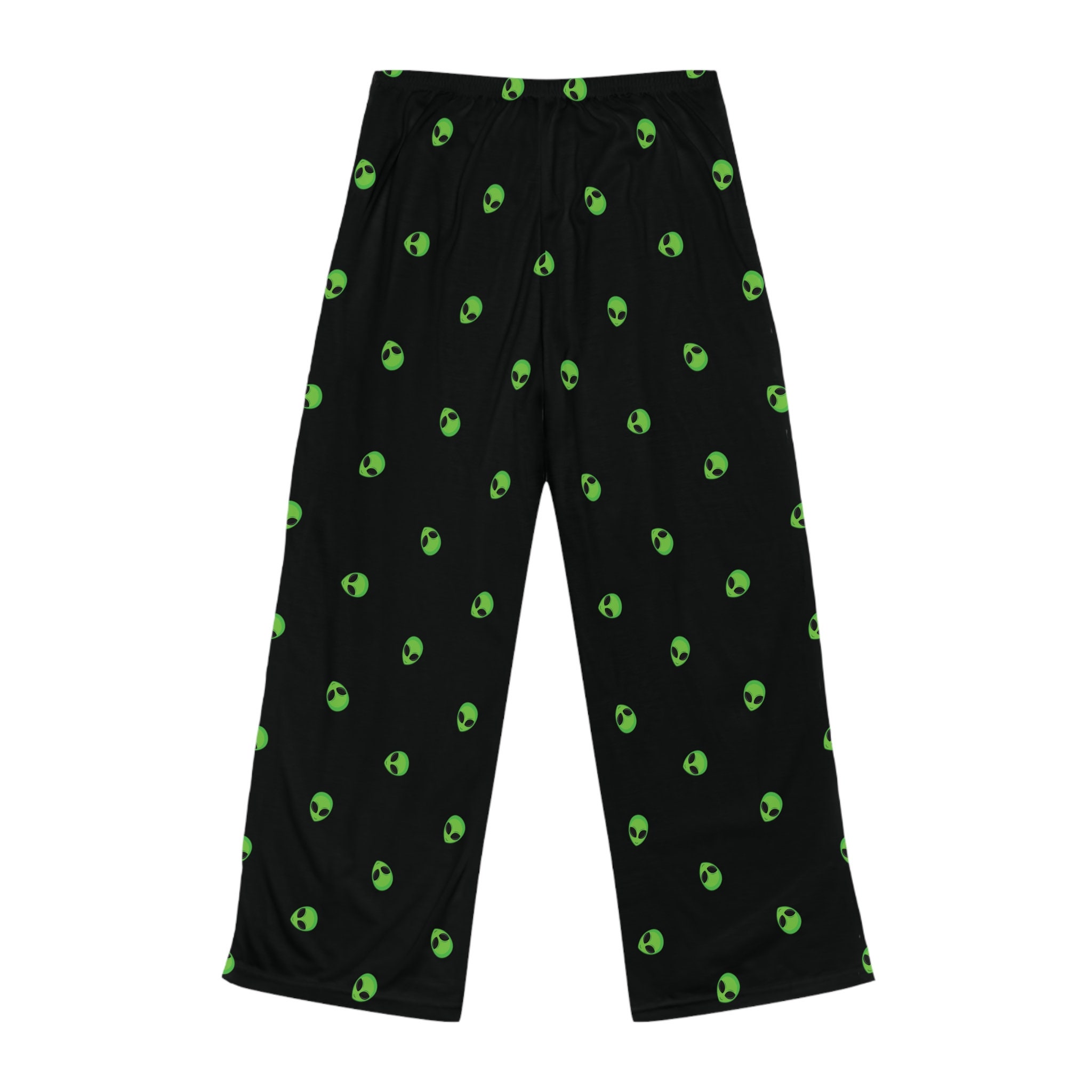 Alien PJ Pants Green & Black Alien Pajama Pants Women's Alien Pj's ...
