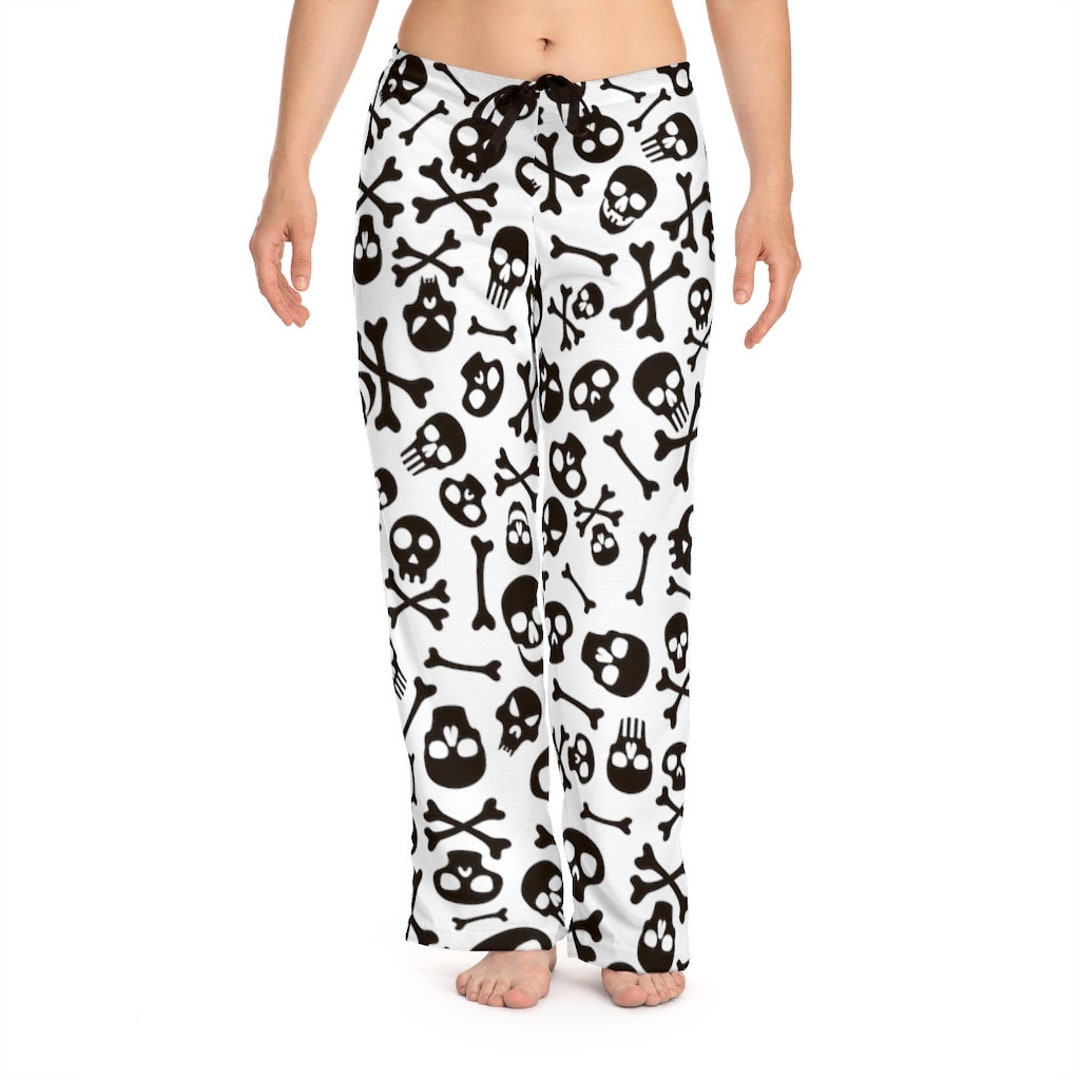 Skull & Bones Pajama Pants: Gothic Emo Pjs - Etsy