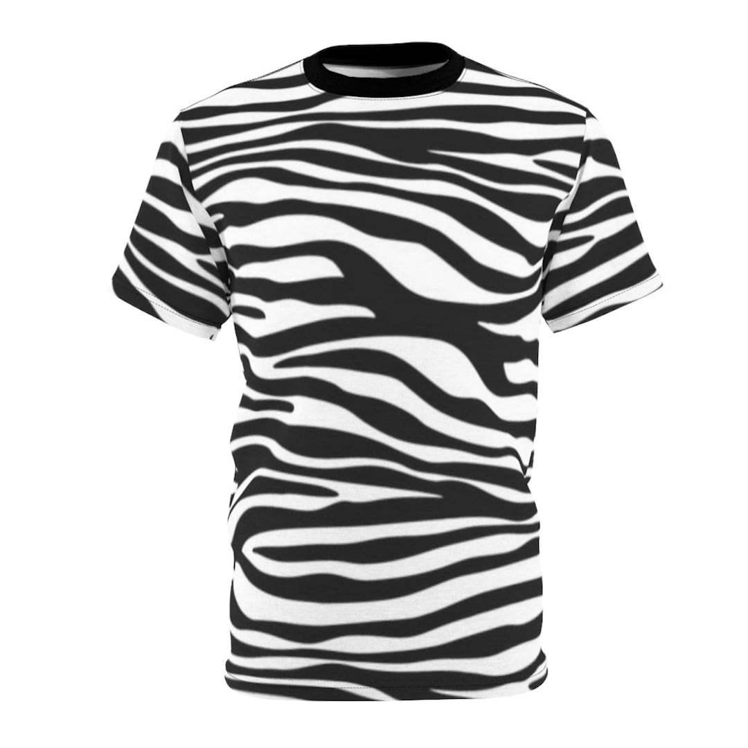 Zebra T-shirt Striped T-shirt Animal Print T-shirt Black & White ...