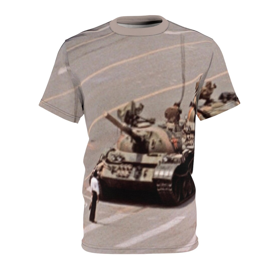 Tank Man T-shirt Tiananmen Square Protester T-shirt Historical Photo T ...