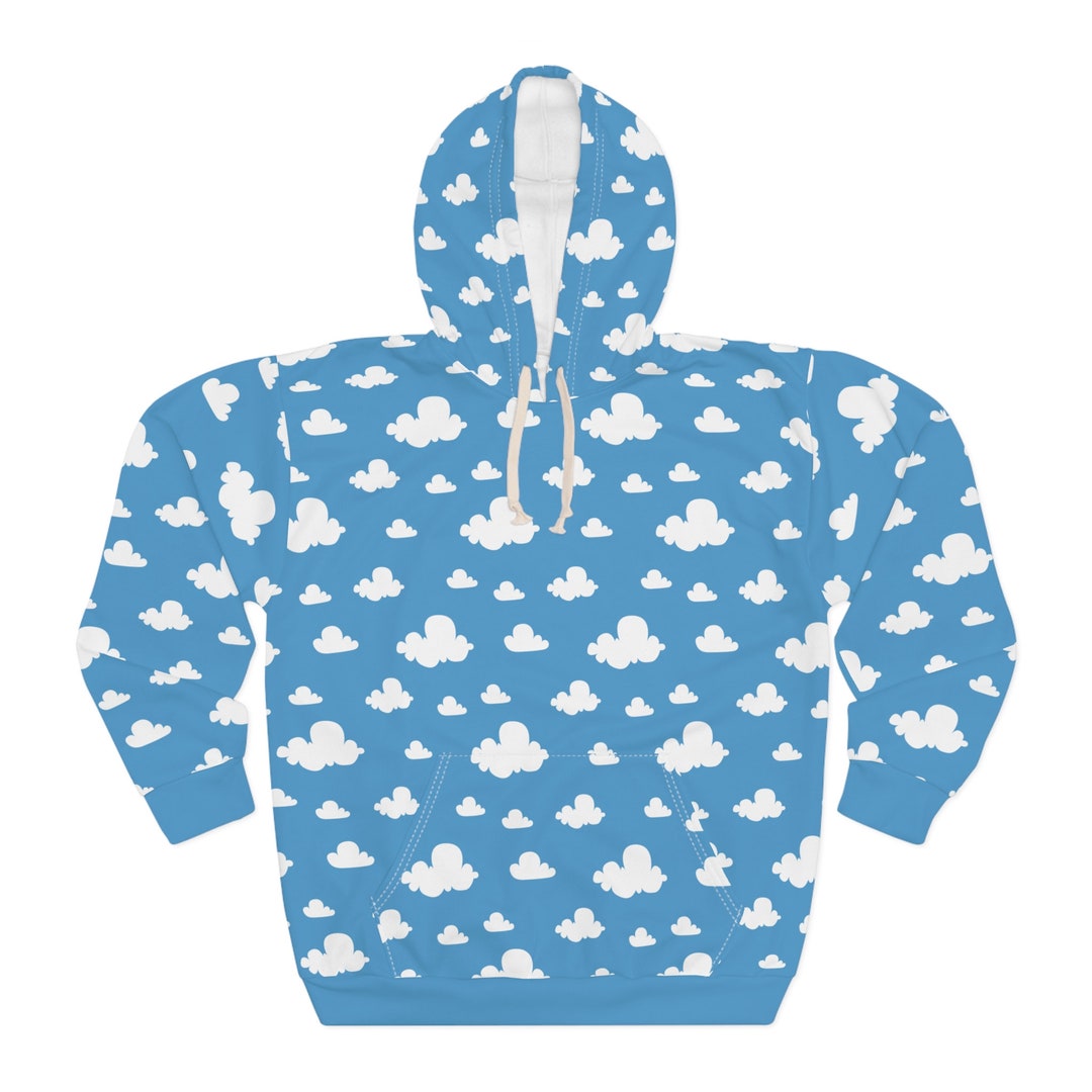 Cloud Hoodie Blue Sky Pullover Hoodie Cute Cloudy Sky Hoodie Matching ...