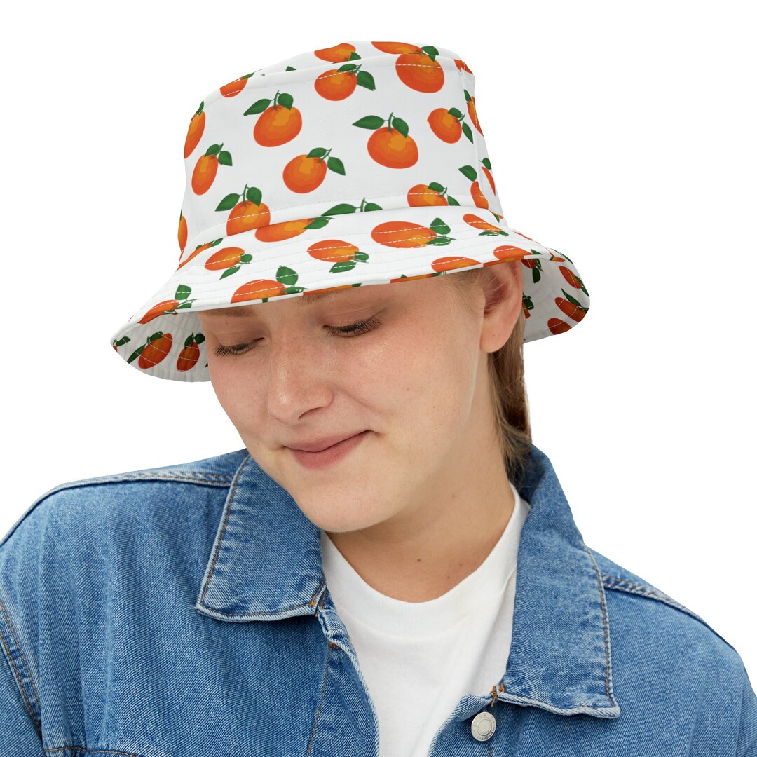 Peach Bucket Hat Cute Peach Pattern Hat Gift Idea - Etsy