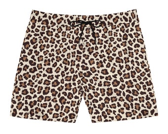 Mens Leopard Swim Trunks - Etsy