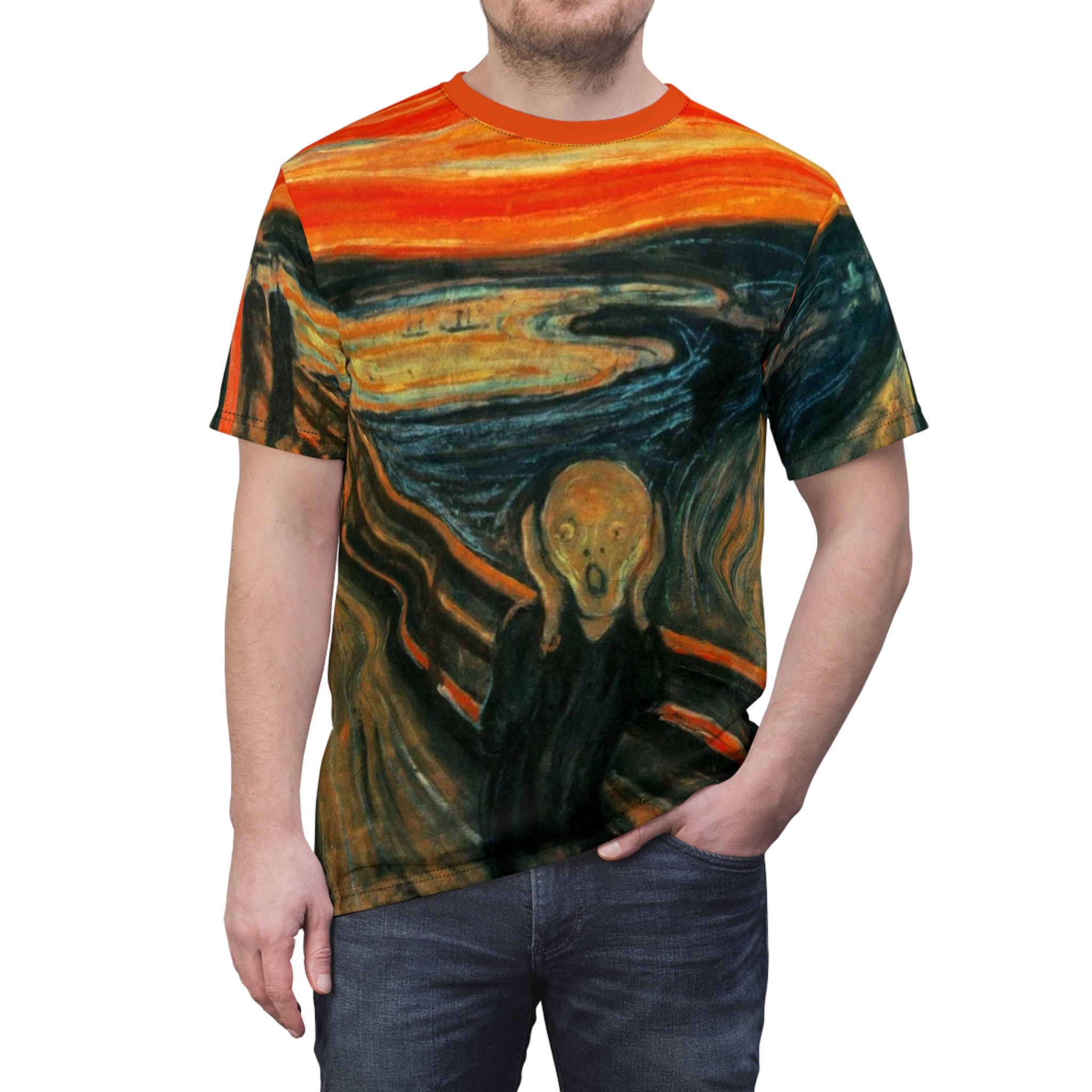 The Scream Edvard Munch Painting 3d Shirt Designed & Sold By Cardinal ...
