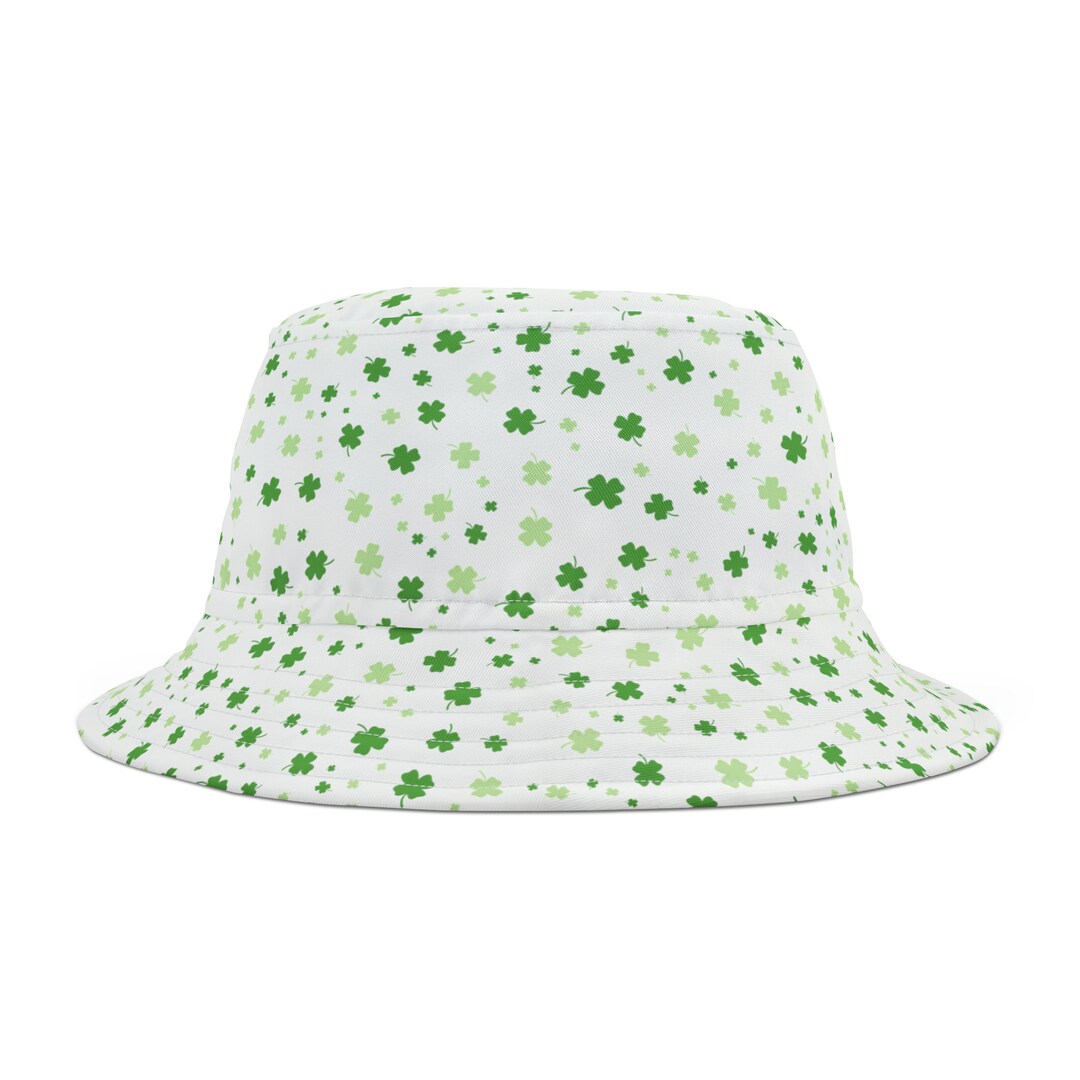 4 Leaf Clover Bucket Hat: St. Patrick's Day Irish Hat - Etsy