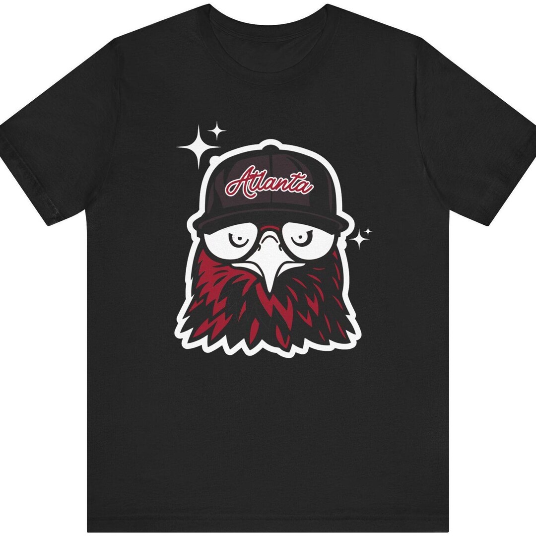 Atlanta Football Fan Tee Trendy Falcon With Hat ATL Graphic T-shirt ...