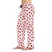 Valentine's Day PJ Pants Red & White Heart Pajama Pants Women's Heart ...