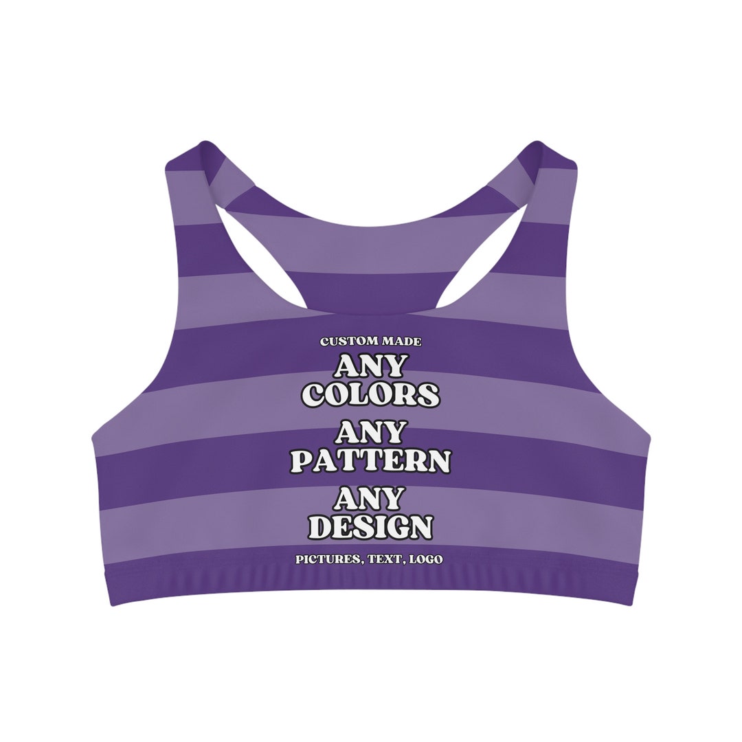 Custom Sports Bra Custom Color Bra Custom Gym Clothing Custom Racerback ...