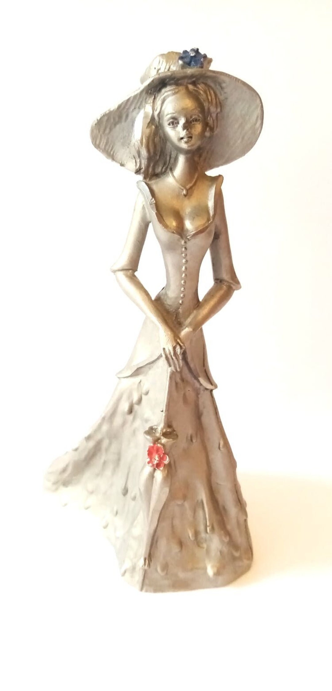 Rare Vintage Italian Pewter Figurine Original Pewter Statuette ...