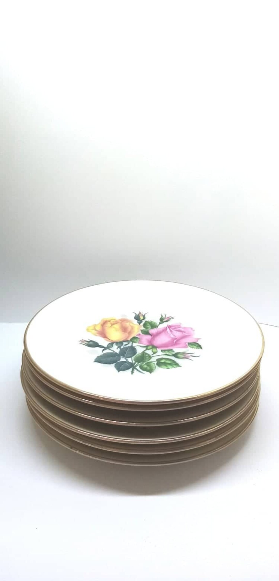 Rare Vintage Set of 6 German Fine Porcelain Plates Original German ...
