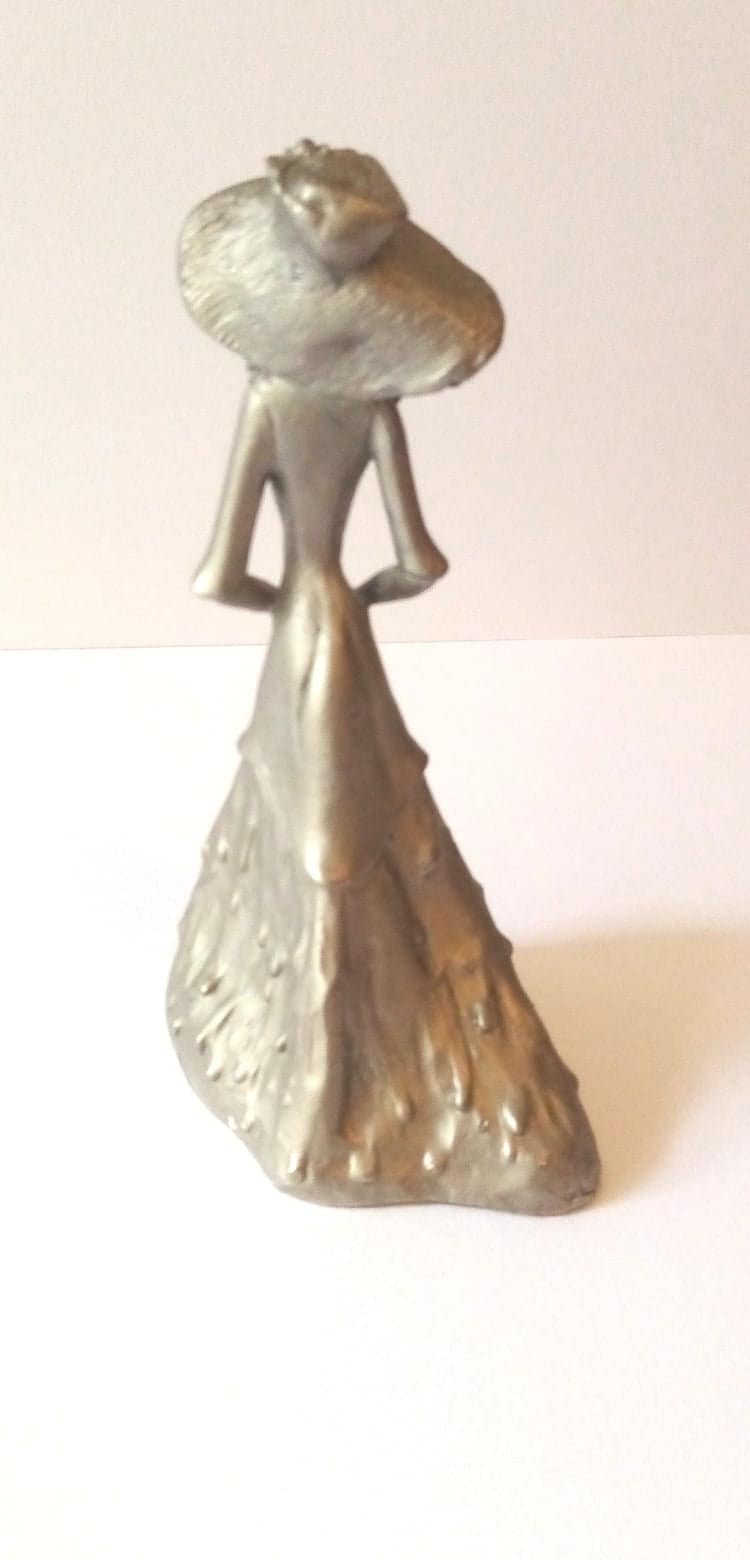 Rare Vintage Italian Pewter Figurine Original Pewter Statuette ...