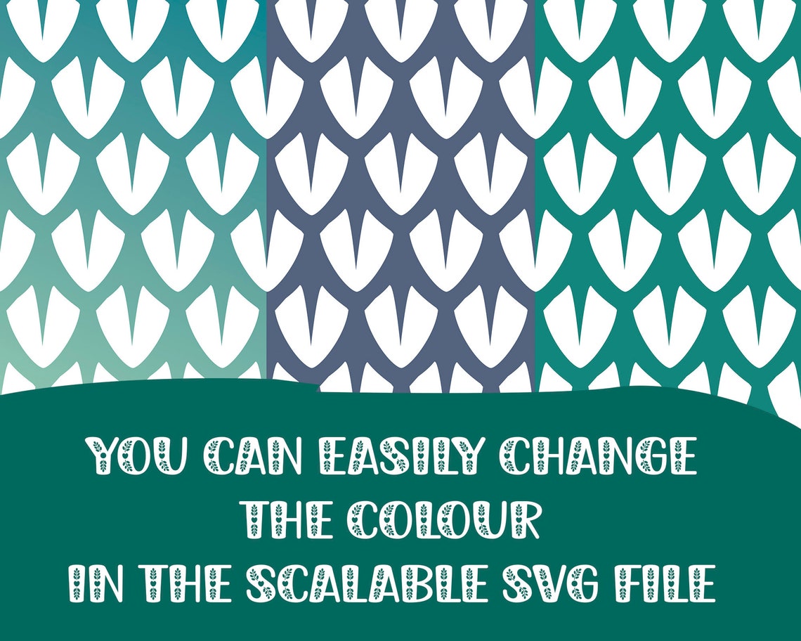 Dragon Scales SVG, Seamless Pattern Svg, Mermaid Scales Svg, Digital ...