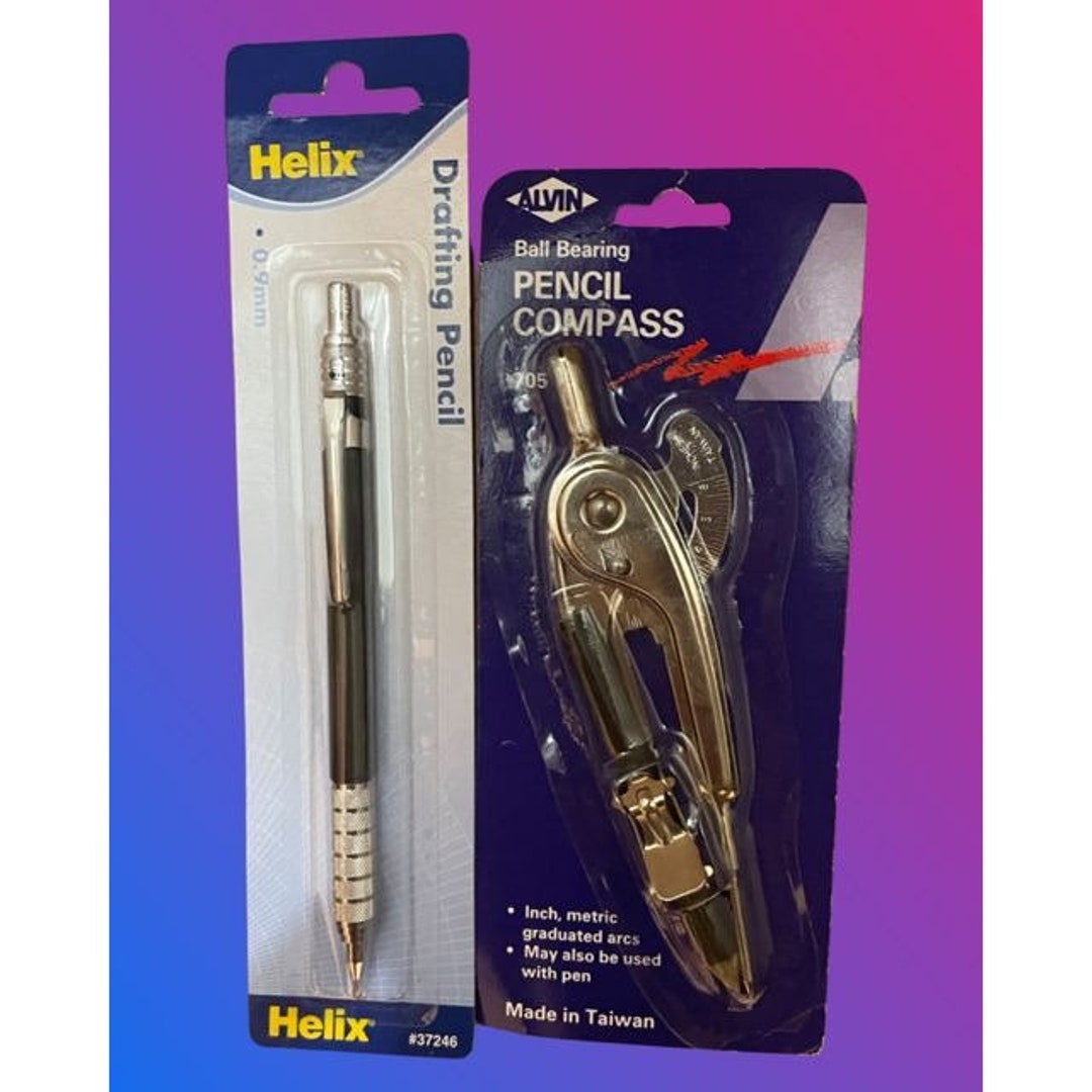 Helix Drafting Pencil & Alvin Ball Bear Pencil Compass Bundle - Etsy UK