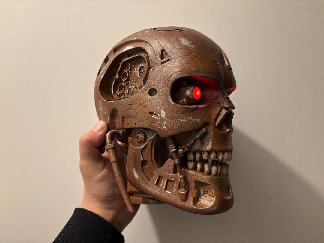 T800 Terminator Head Replica in Resin With Rusty Paint Effect - Etsy