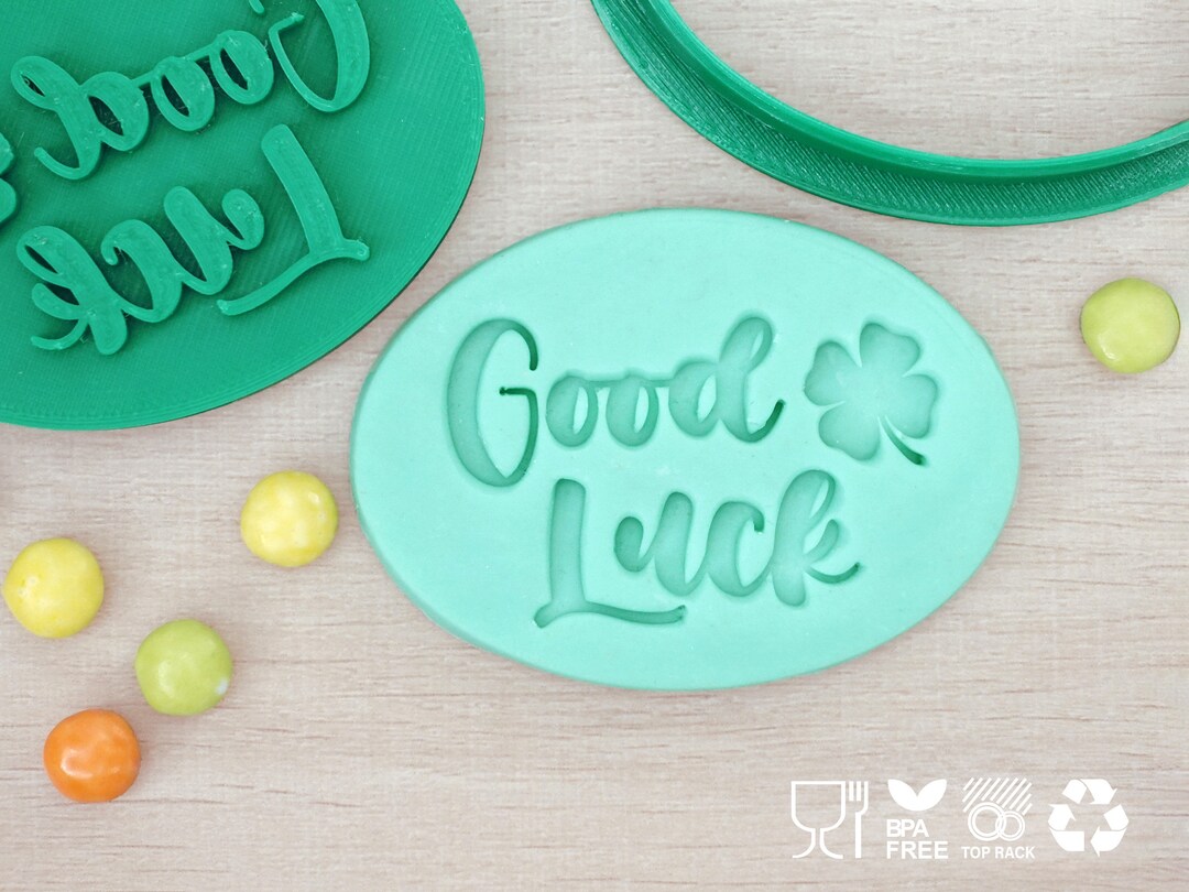Good Luck Cookie Cutter & Fondant Stamp - Etsy