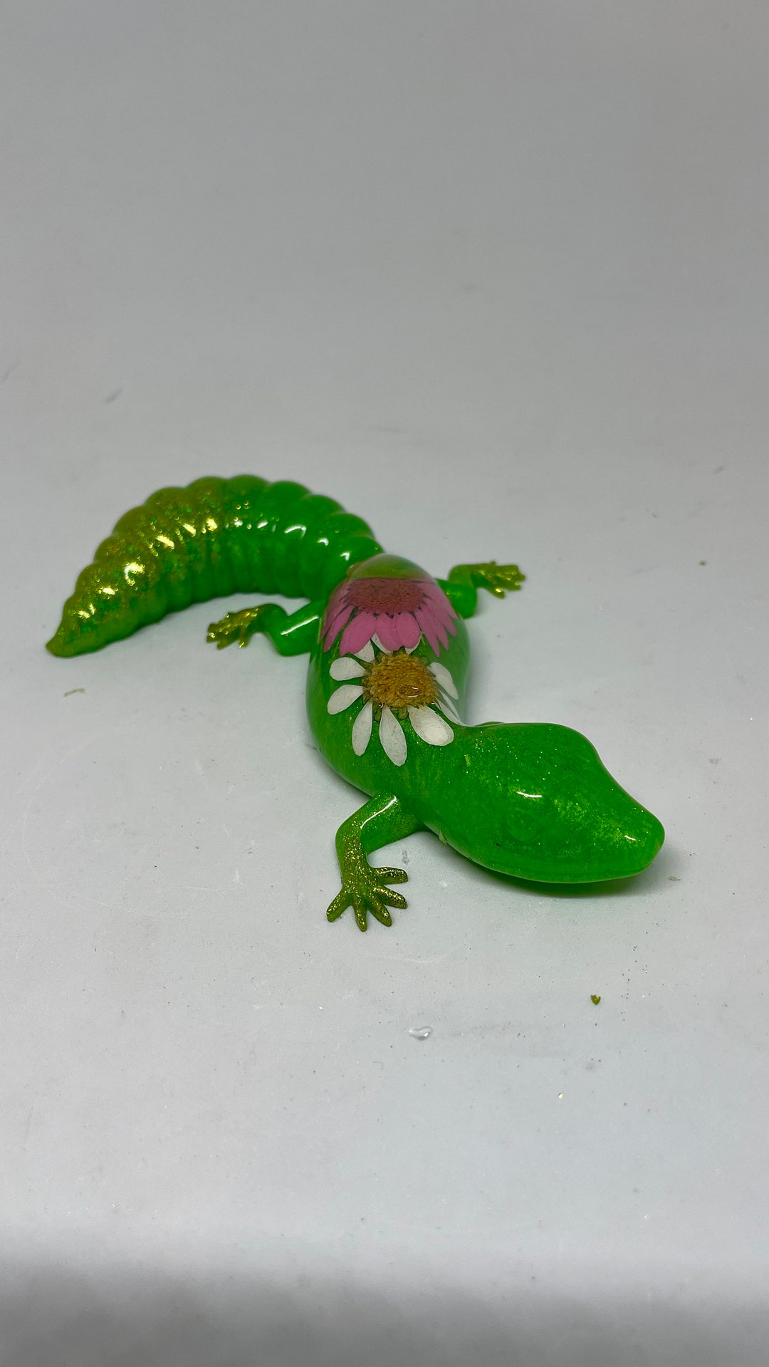 Lizard Figurine, Holographic Lizard Figure, Lizard Decor, Lizard Gifts ...
