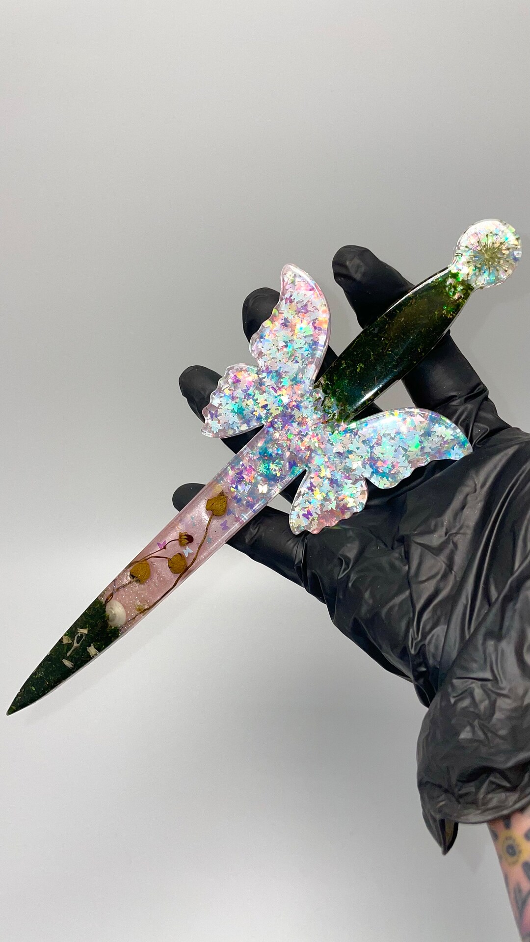 Fairy Athame, Butterfly Dagger, Decorative Dagger, Preserved Magic ...