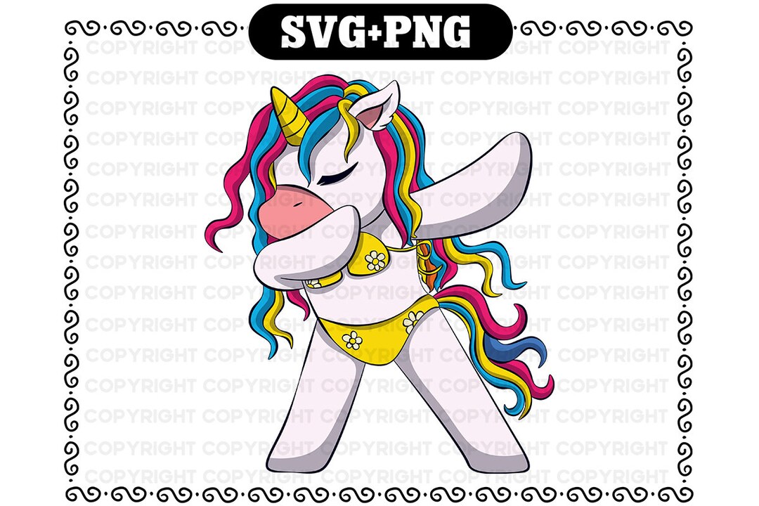 Unicorn Svg, Dabbing Unicorn Png Digital Downlad - Etsy