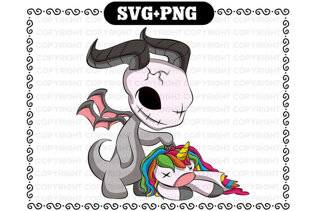 Unicorn Svg, Devil Unicorn Png Digital Downlad - Etsy