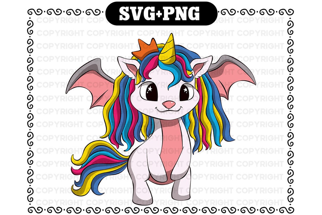 Cute Devil Unicorn Svg and Png Unicorn Graphic Design Unicorn Devil Cut ...