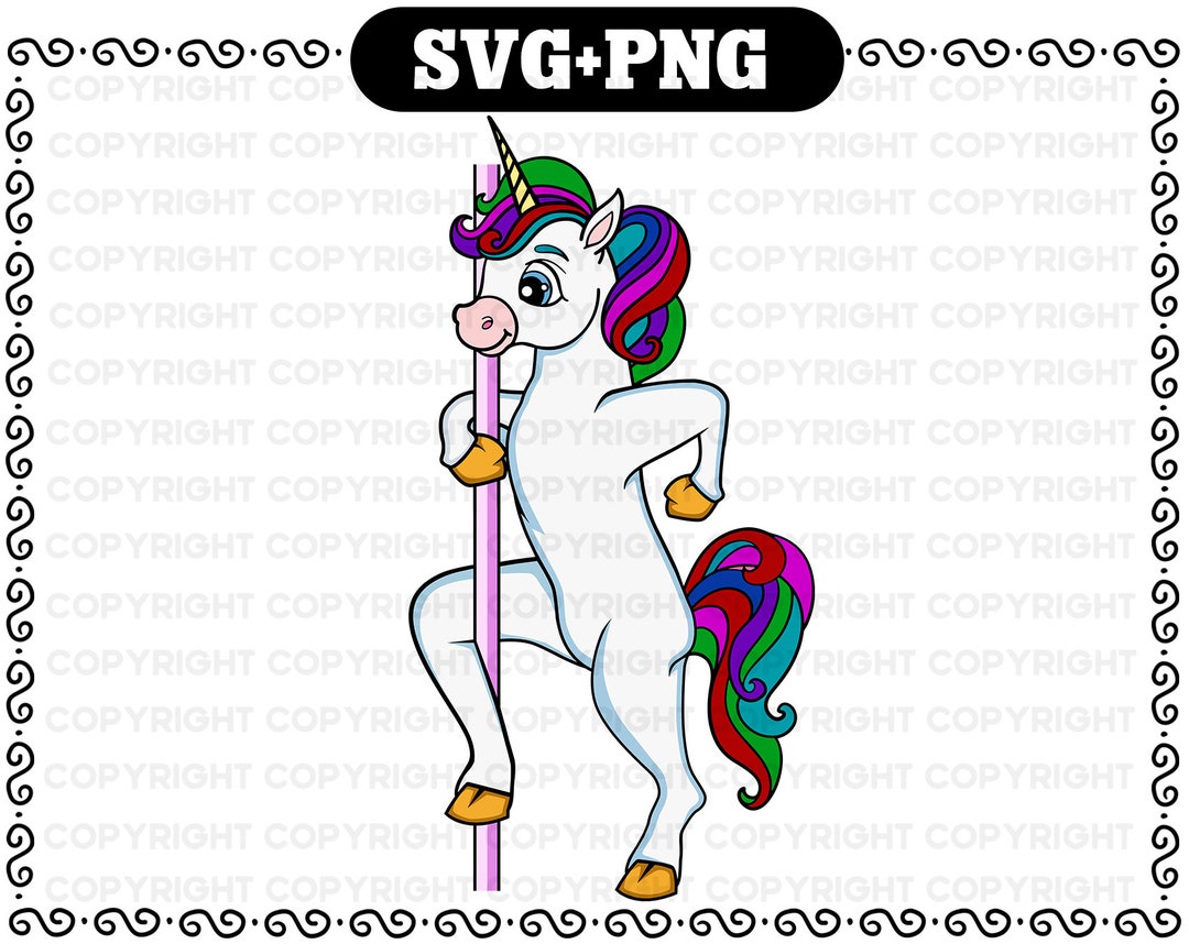 Pole Dance Unicorn Svg Unicorn Png Unicorn Digital Downlad Unicorn Svg ...