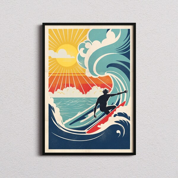 Surfing Prints - Etsy