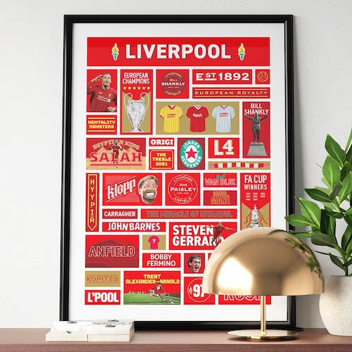 Liverpool FC Poster LFC Print Football Art Liverpool - Etsy