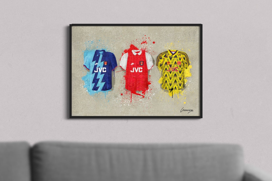 Arsenal Classic Shirt Print Arsenal Poster the Gunners Arsenal Gift ...