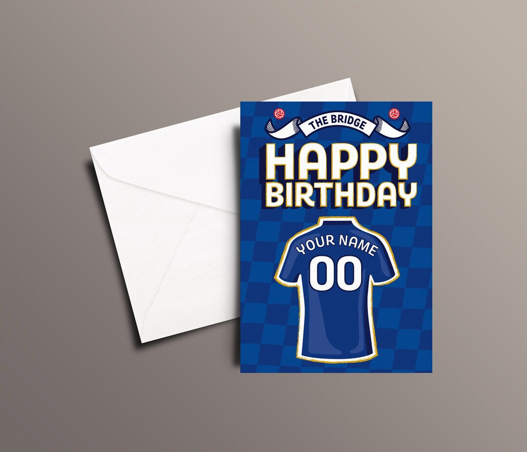 Personalised Chelsea Birthday Card | Chelsea Card | the Blues | Chelsea ...