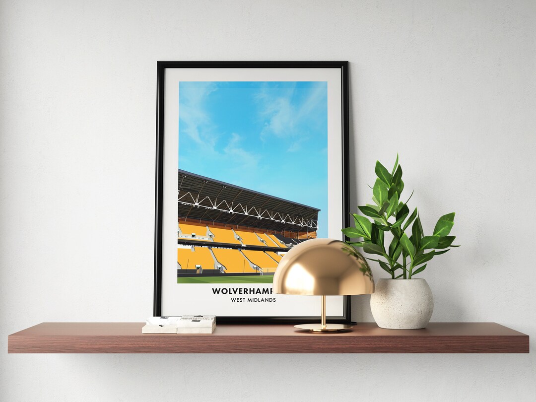 Molineux Stadium Print Wolvehampton FC Poster Wolverhampton ...