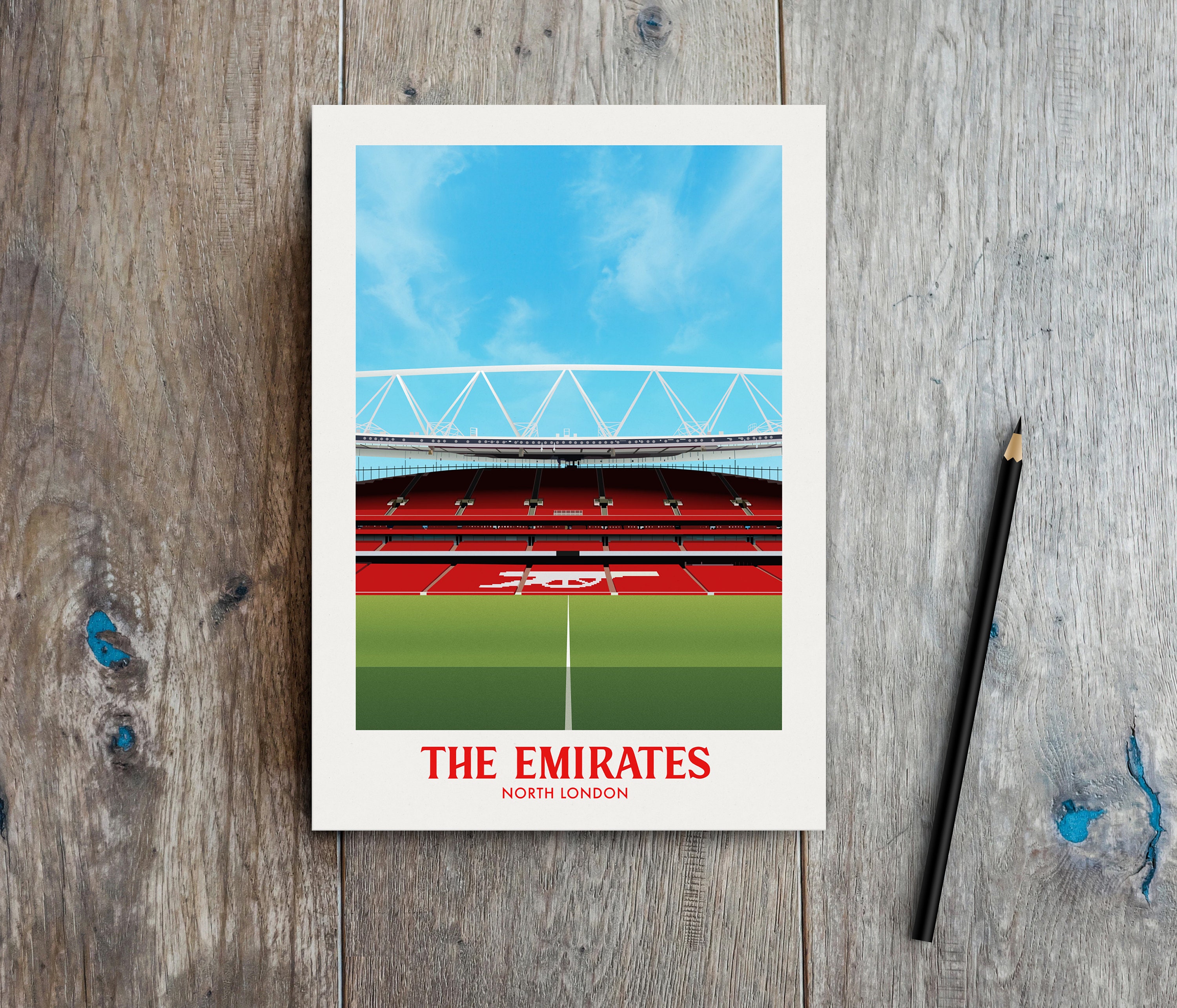 Arsenal Emirates Stadium Poster Arsenal FC Print the - Etsy UK