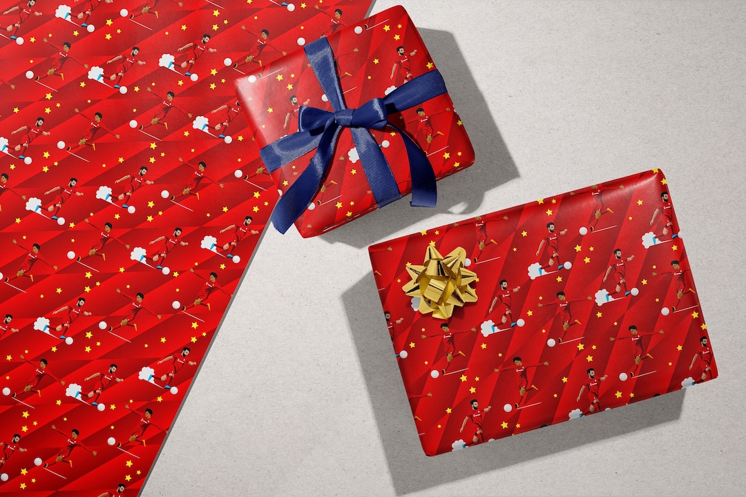 Liverpool Wrapping Paper Alexander-arnold & Mo Salah Liverpool Gift ...